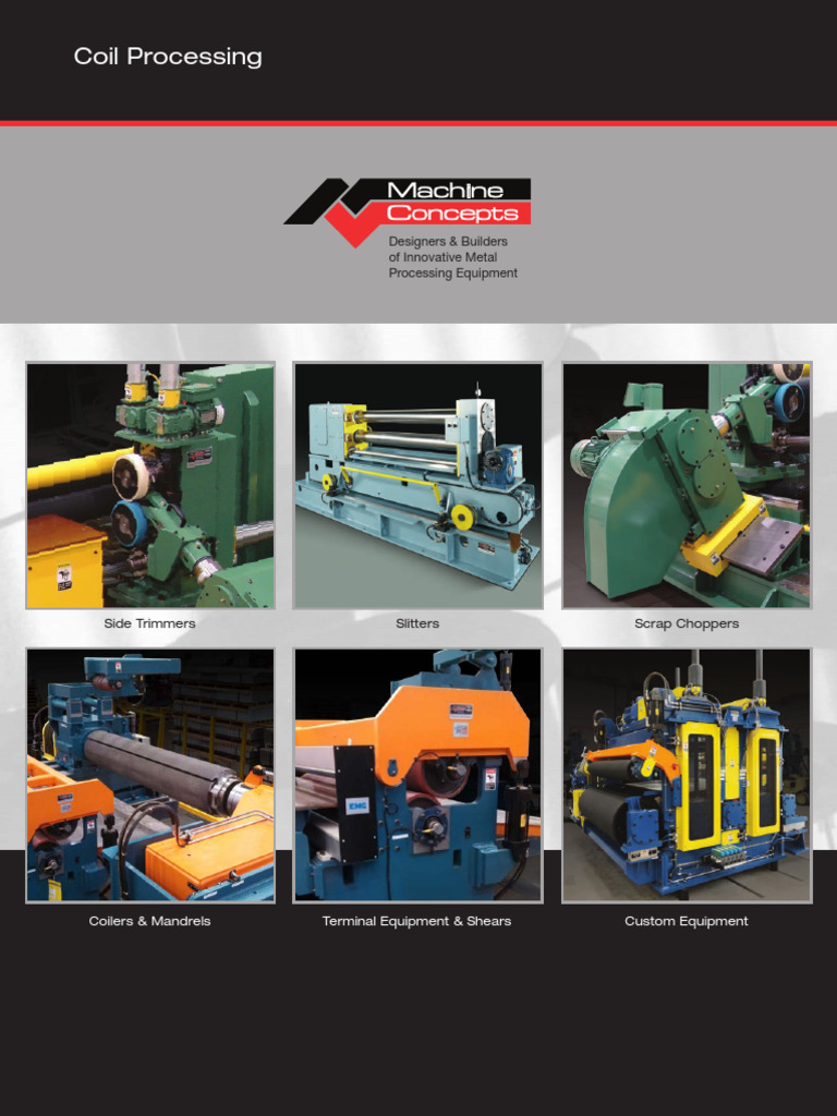Coil Processing Brochure | PDF | Knife | Computers
