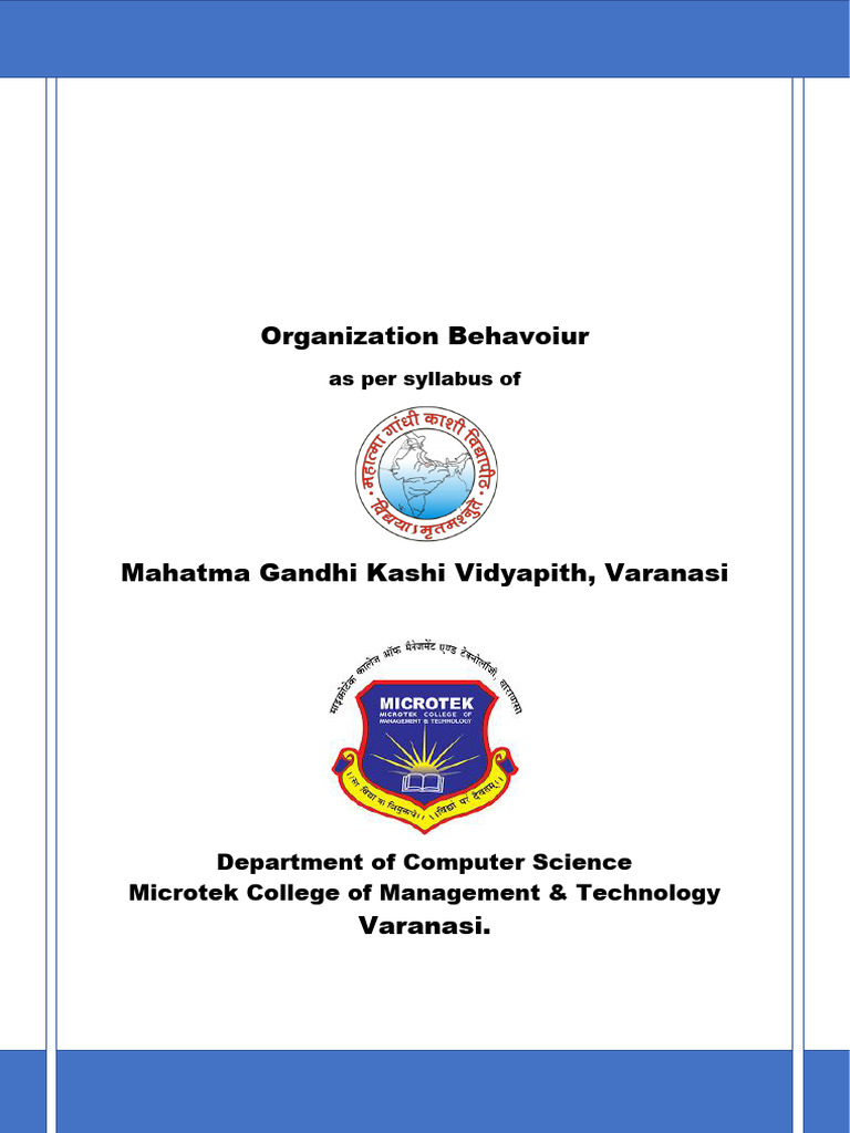 BCA Organization Behaviour | PDF