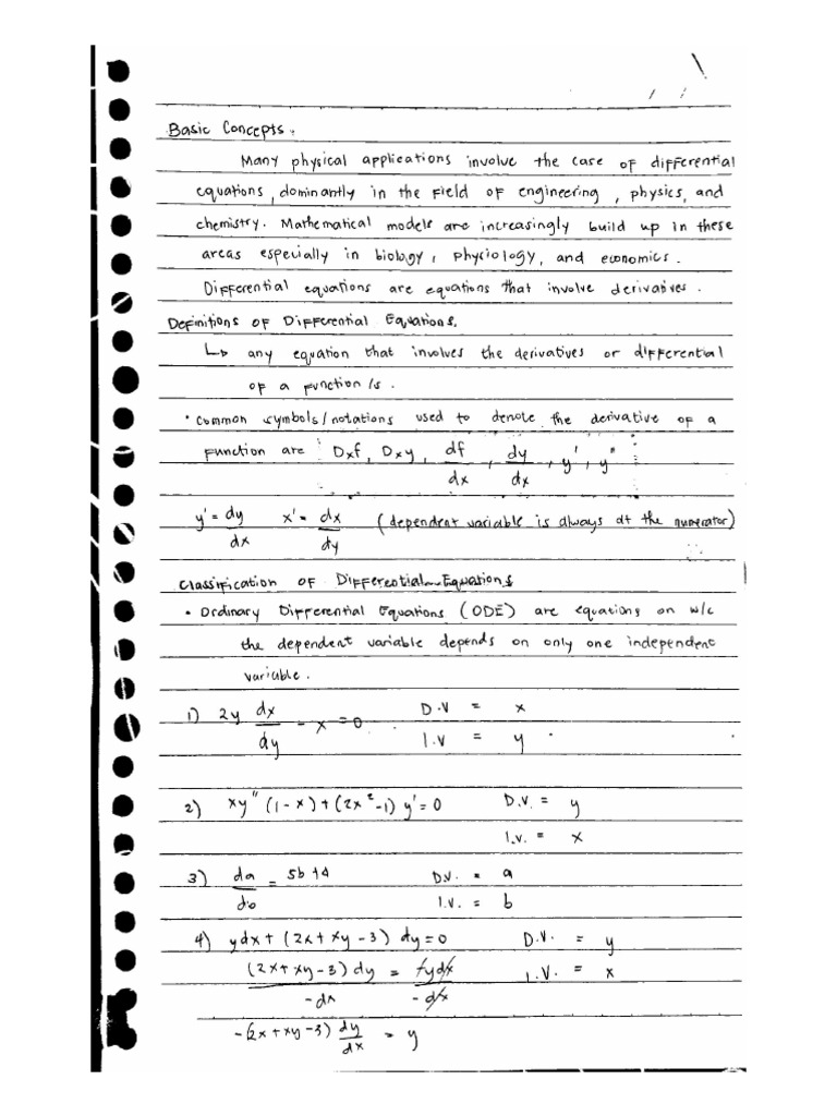 Diff. Equations | PDF