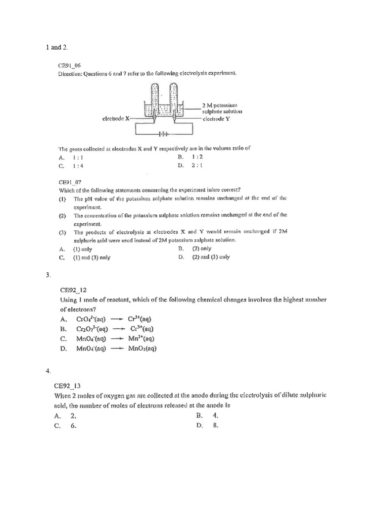 Chem HW Chapter 30-32 | PDF