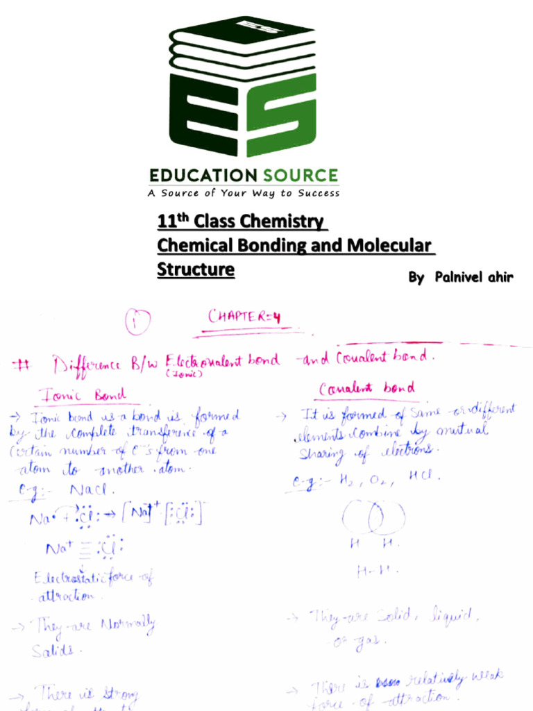 Chap 4 11th Chem | PDF