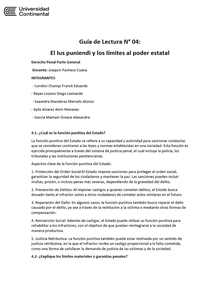 Guía de Lectura N 4 | PDF