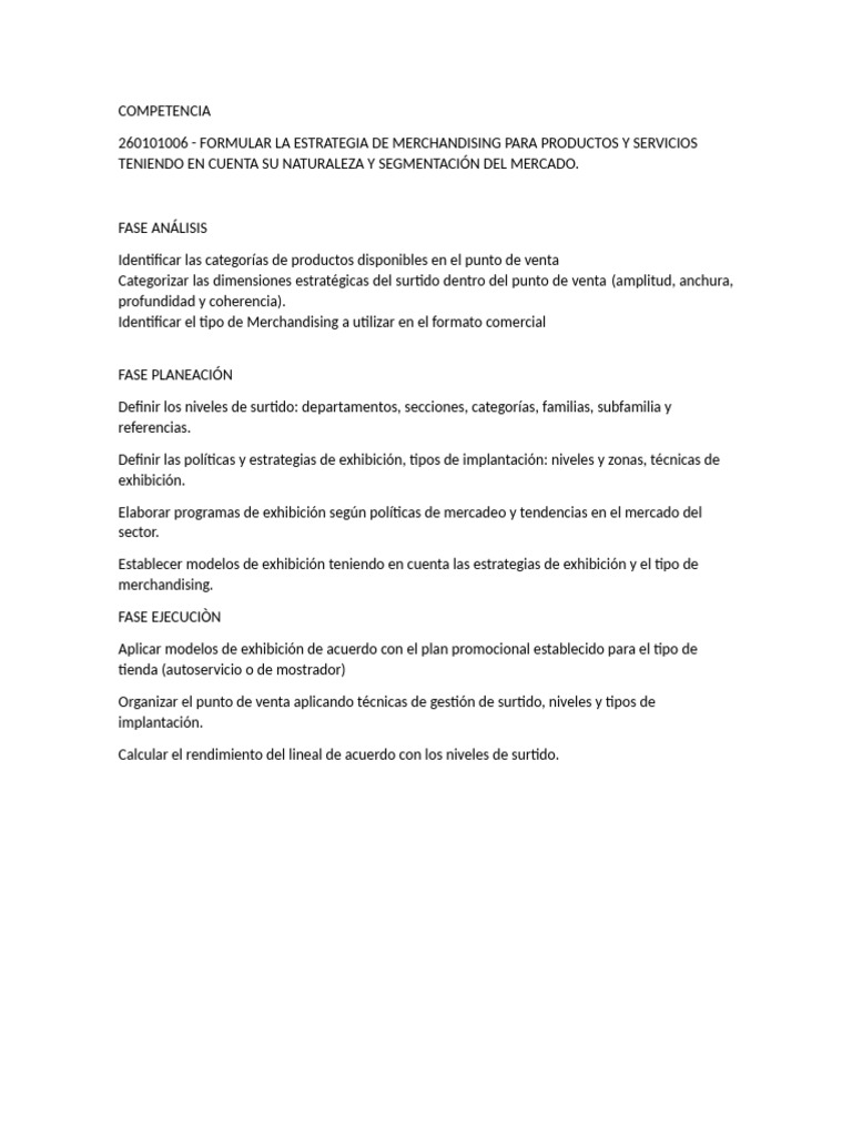 Competencia Formular | PDF
