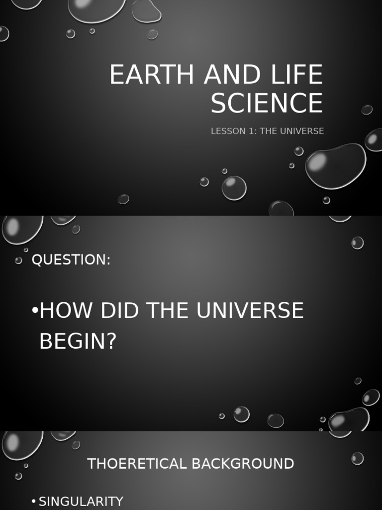 Lesson 1 The Formation of The Universe | PDF