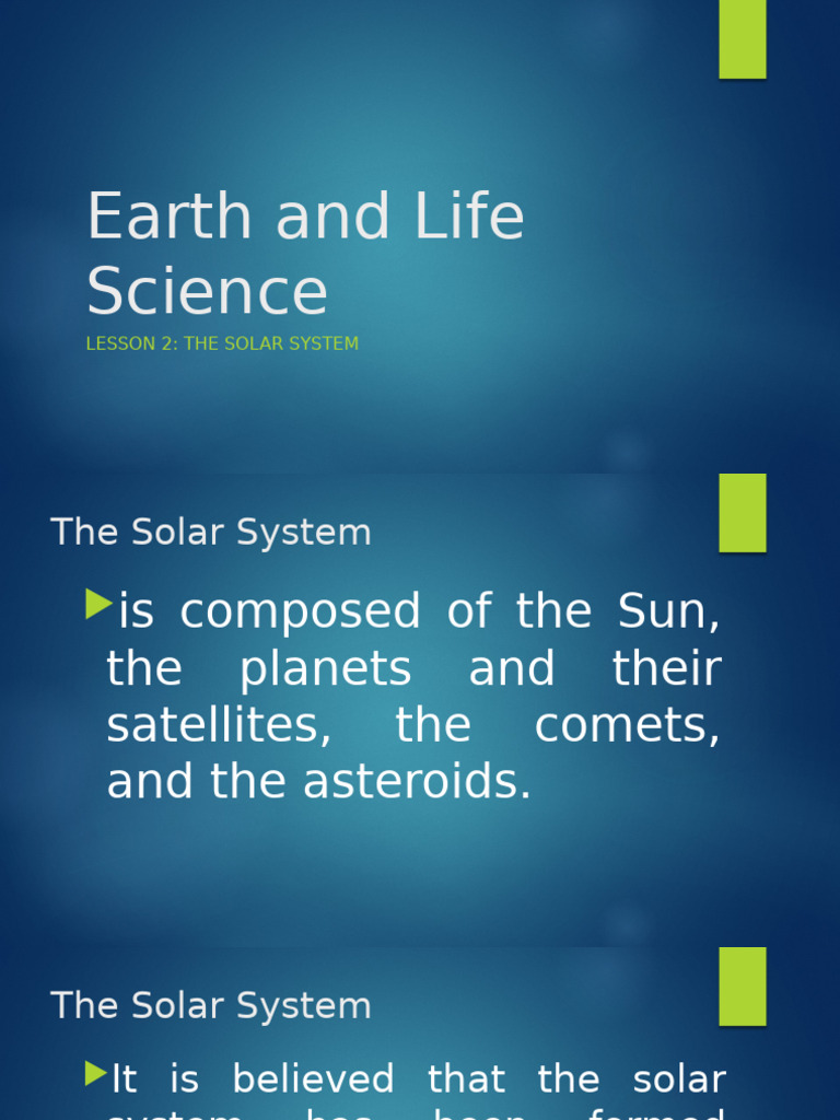 Lesson 2 The Solar System | PDF