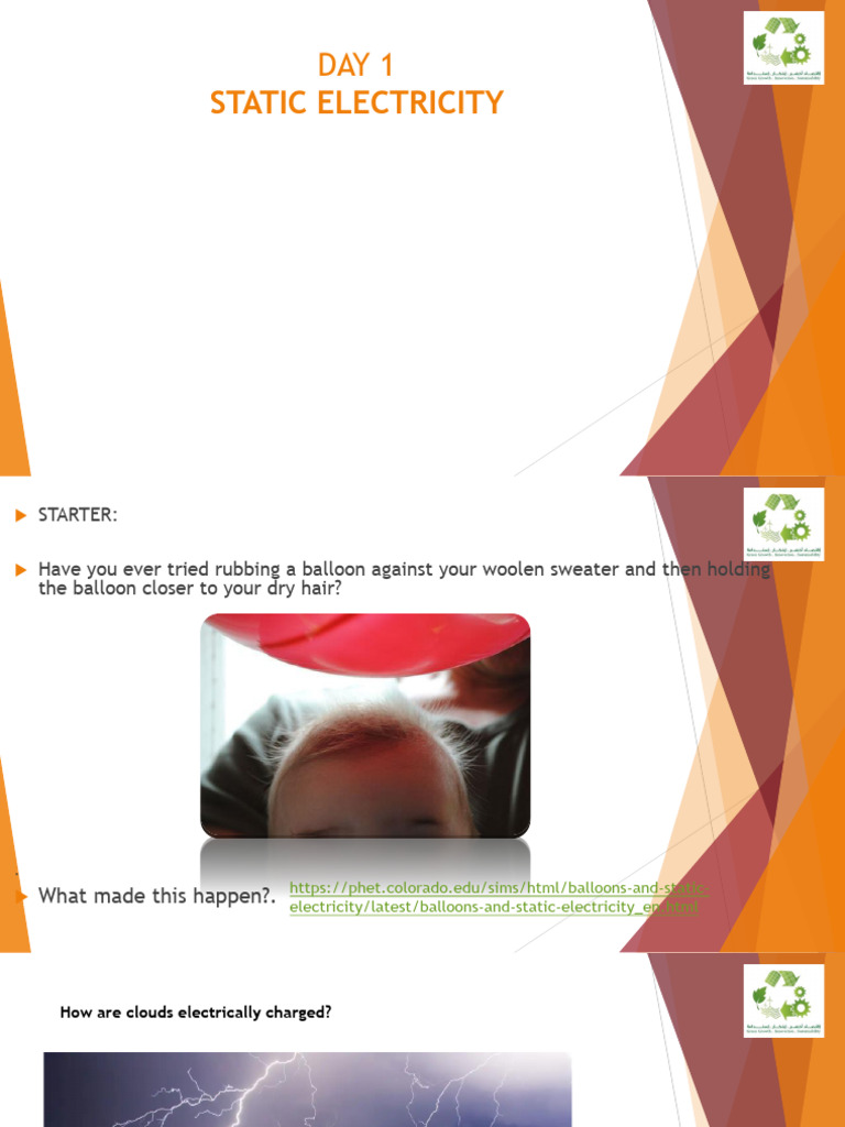 Static Electricity Day 1 | PDF