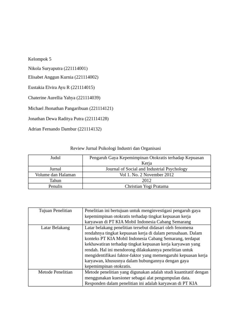 Tugas Kelompok Pio - Kelompok 5 | PDF