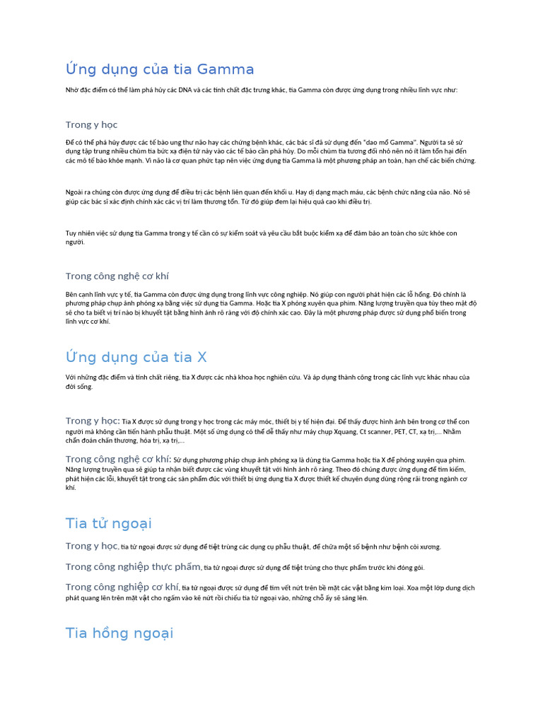 NG D NG C A Tia Gamma | PDF