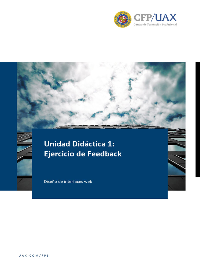 UD1 - Ejercicio de Feedback | PDF