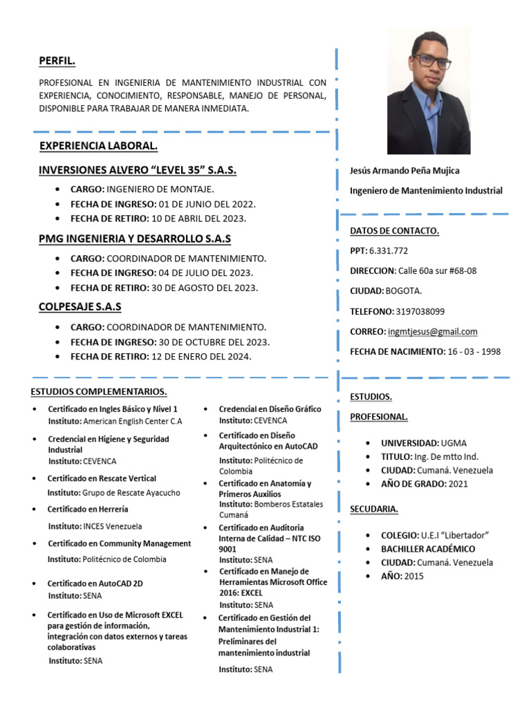 Curriculum Jesus Peña | PDF