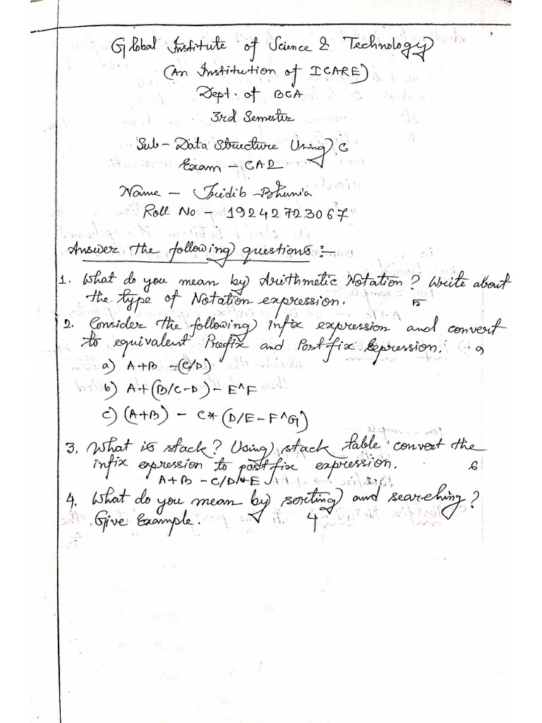 70 - Tridib Bhunia - DS | PDF