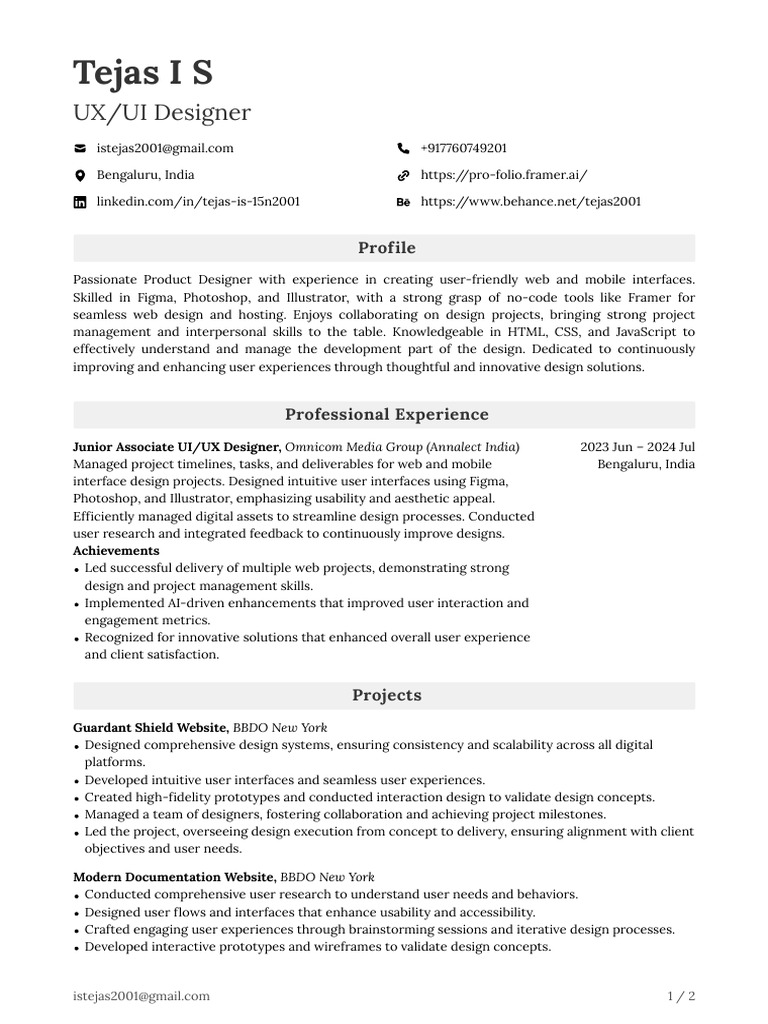 Tejas UIUX 2024 | PDF