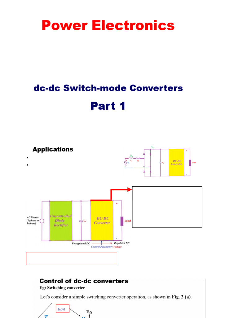 EE442 Power Electronics DC-DC Converter | PDF