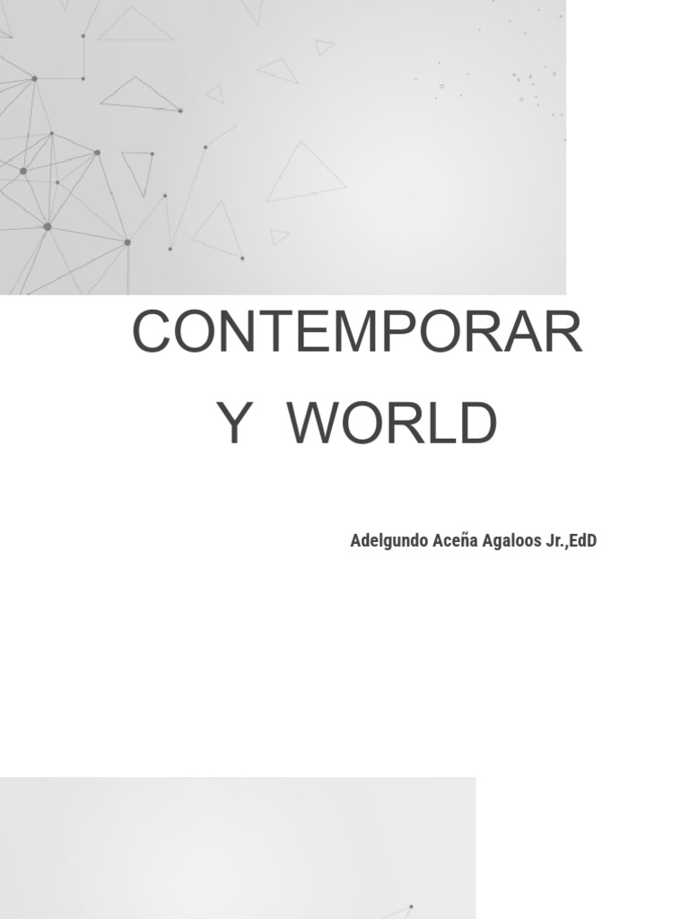 Contemporary World - PPTX Final | PDF