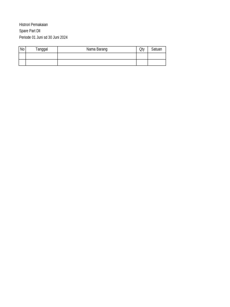 Sparepart Mekanik | PDF