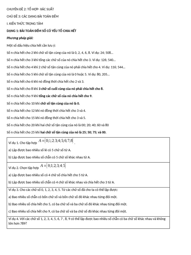 22.3 BÀI TẬP LẬP SỐ 10A9+10A10. | PDF