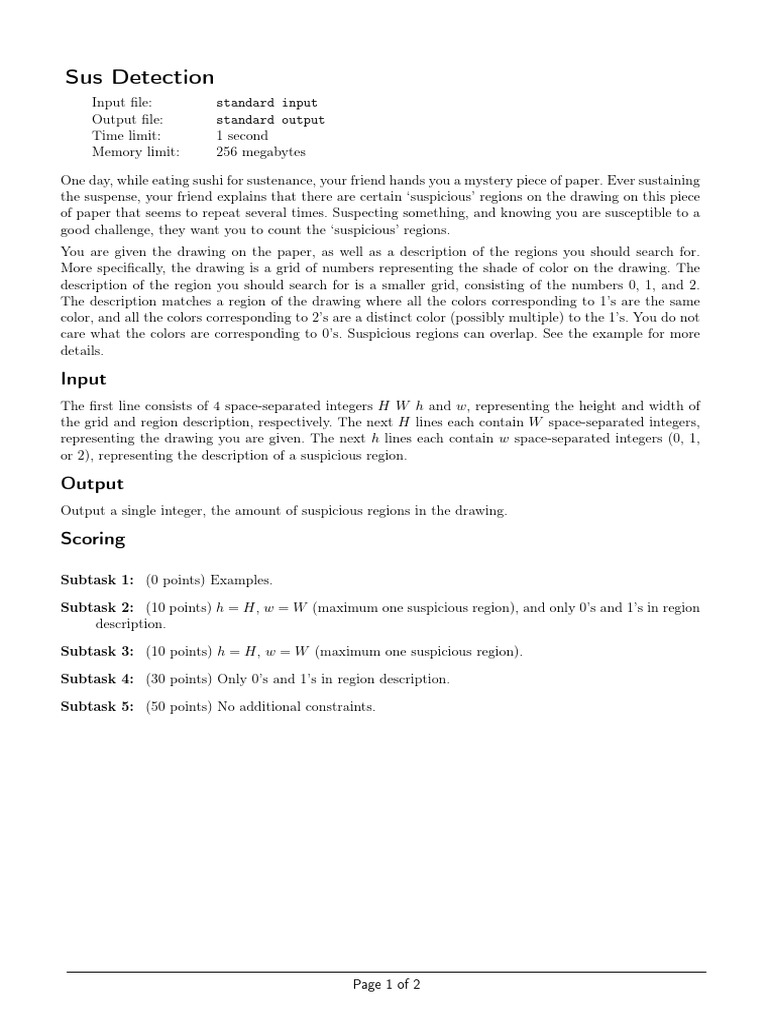 Sus - Detection (En) | PDF