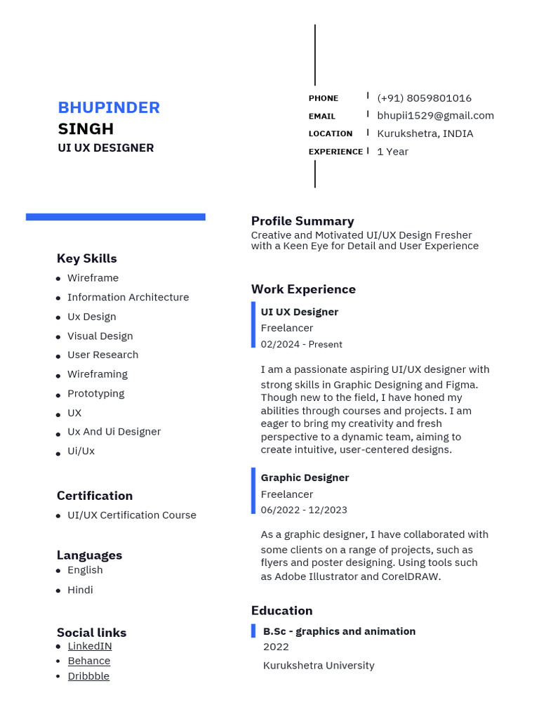 Bhupinder Resume | PDF