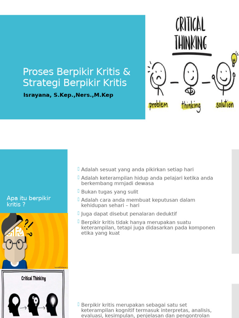 M1 Proses Berpikir Kritis | PDF