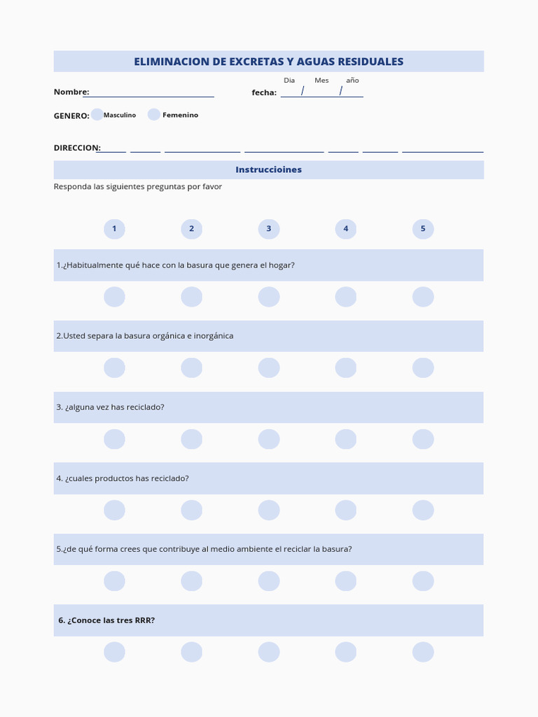 Blue Minimalist Survey Form A4 Document (3) | PDF