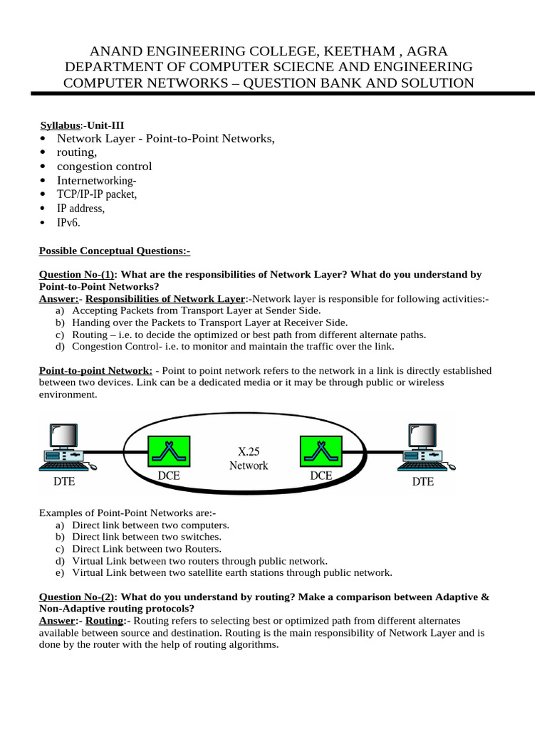 CNNotesunit 3 | PDF