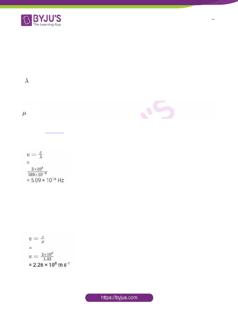 NCERT Solutions For Class 12 Physics Chapter 10 Wave Optics | PDF ...