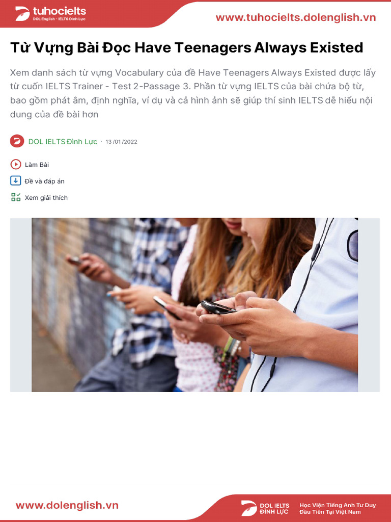 Have Teenagers Always Existed | PDF