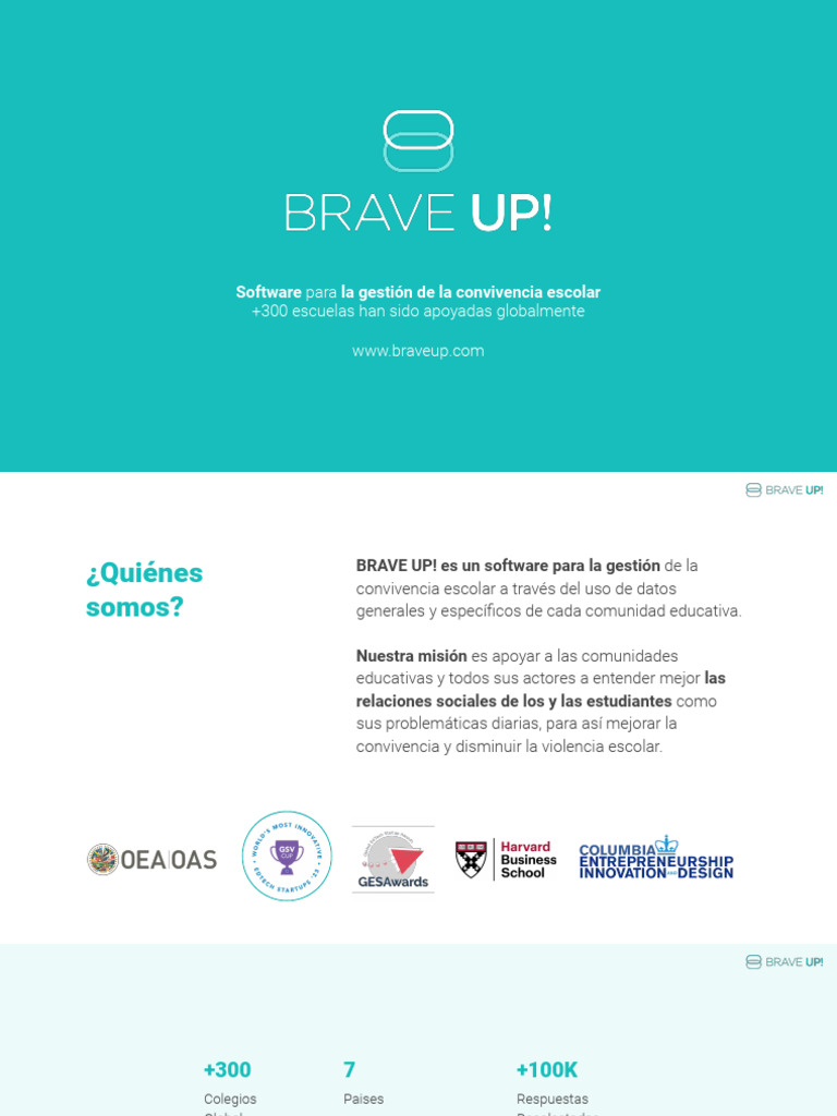 Presentación BRAVE UP! Perú | PDF