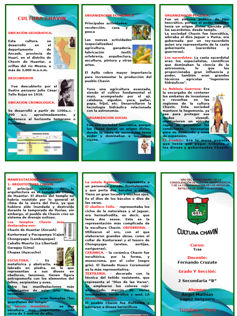 Triptico Chavin | PDF