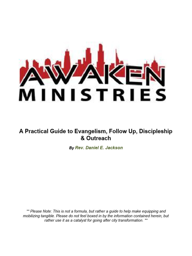A Practical Guide To Evangelism Follow Up Discipleship Outreach | PDF