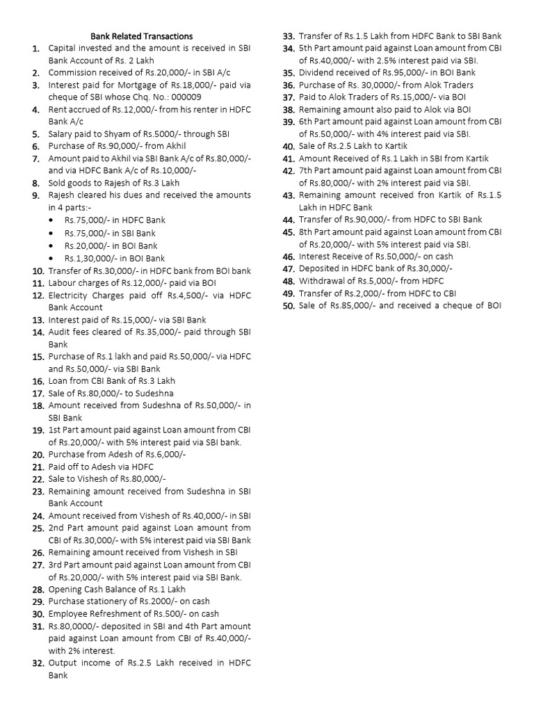 Bank Related | PDF