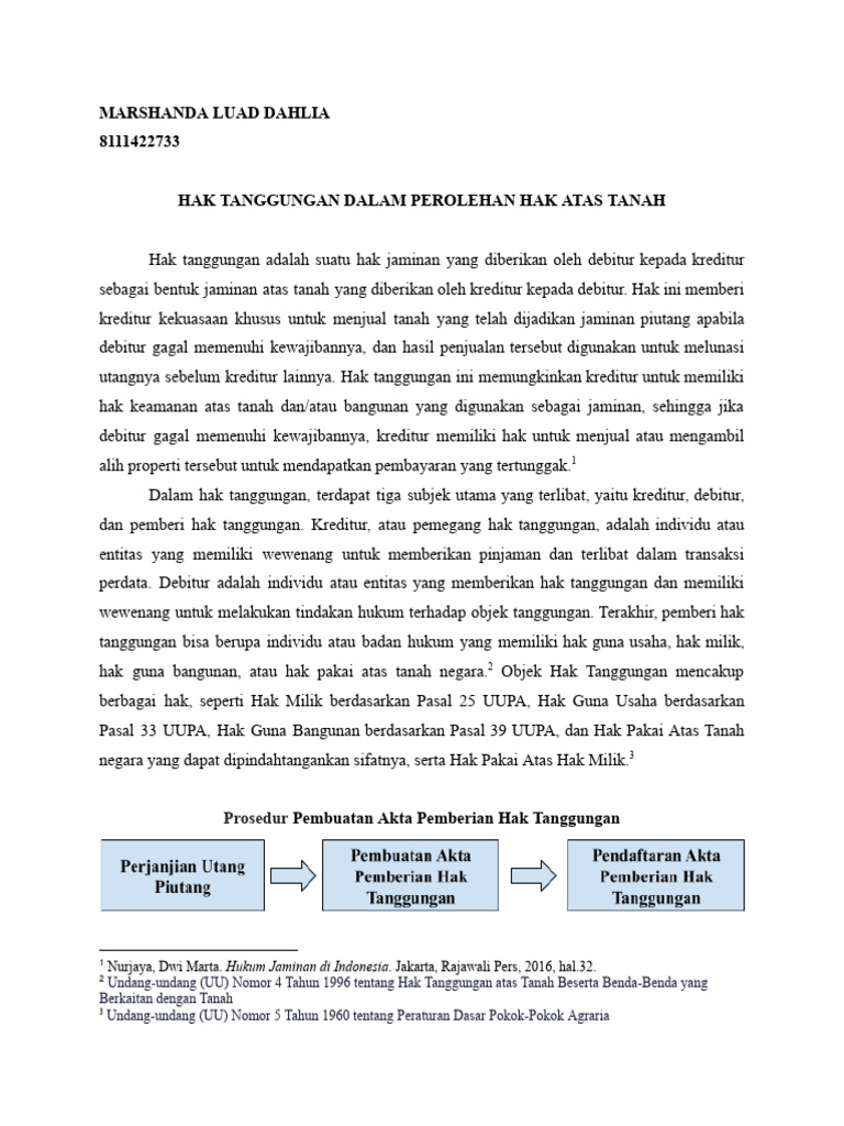 Tugas PHAT-hak Tanggungan | PDF