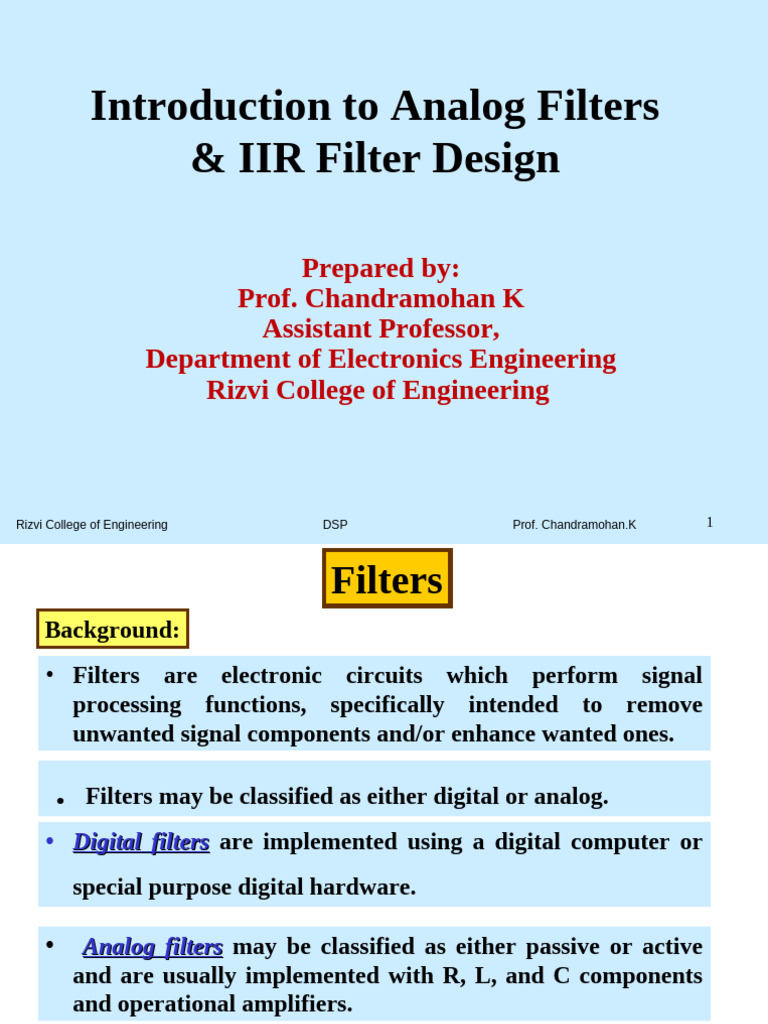 DSP Lecture PPT Module 2 | PDF