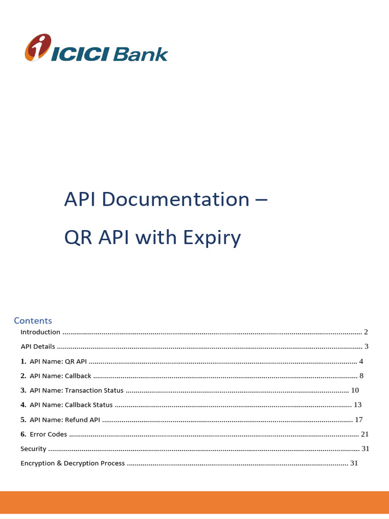 Icici Bank QR API With Expiry | PDF