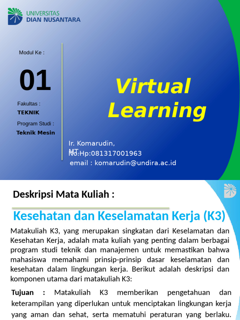 01-Modul Pertemuan - 1 - Virtual Learning | PDF