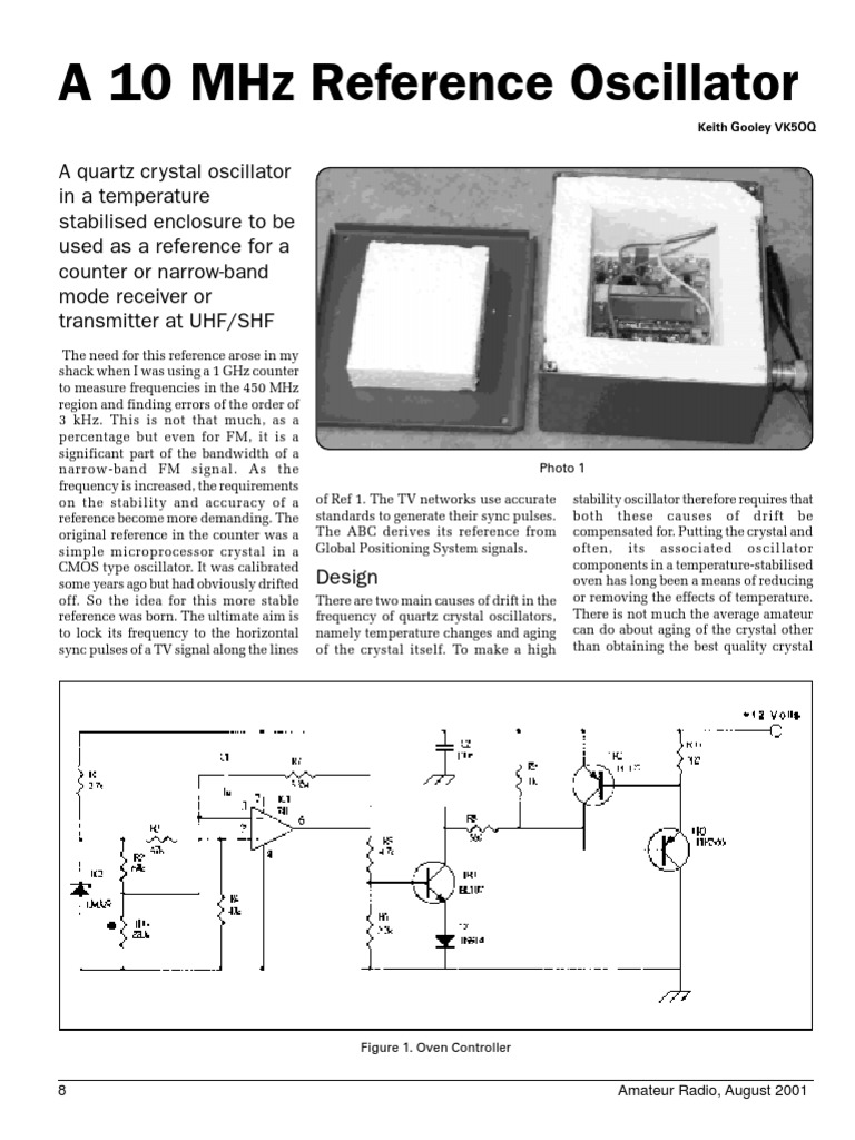 A 10 MHZ Reference Oscillator | PDF | Operational Amplifier ...