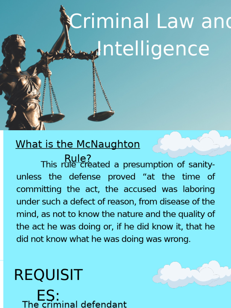Insanity Defense Rules in Criminal Law | PDF