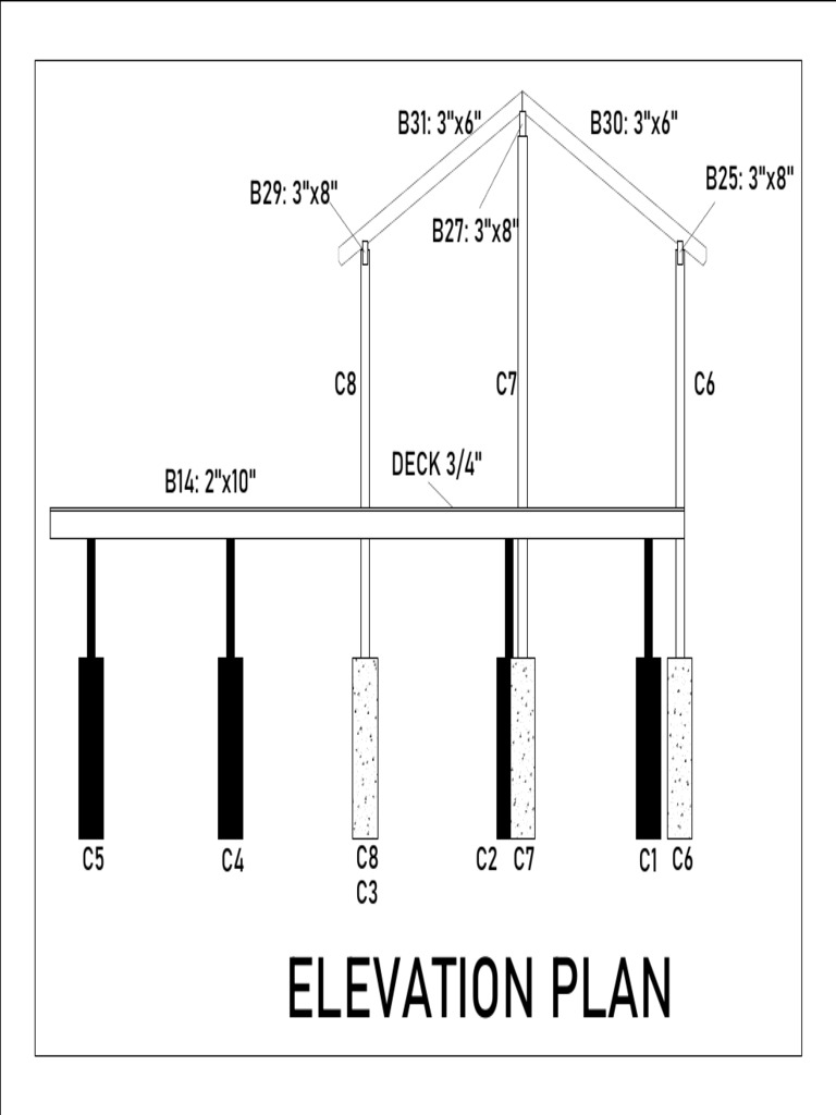 Wood Hall - Elevation Plan | PDF