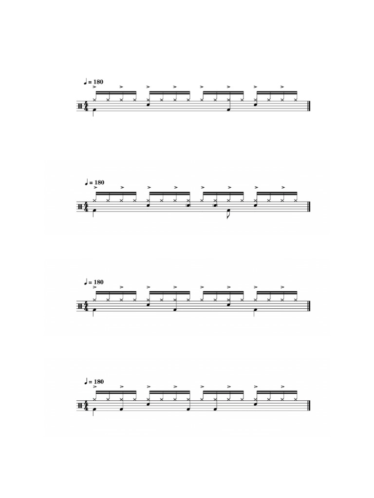 Drum and Bass Pattern | PDF