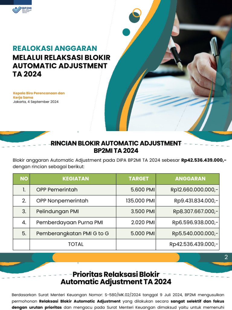 Konsep Bahan Paparan Penelaahan Relaksasi Blokir AA Tahun 2024 Update 030924 Malem | PDF