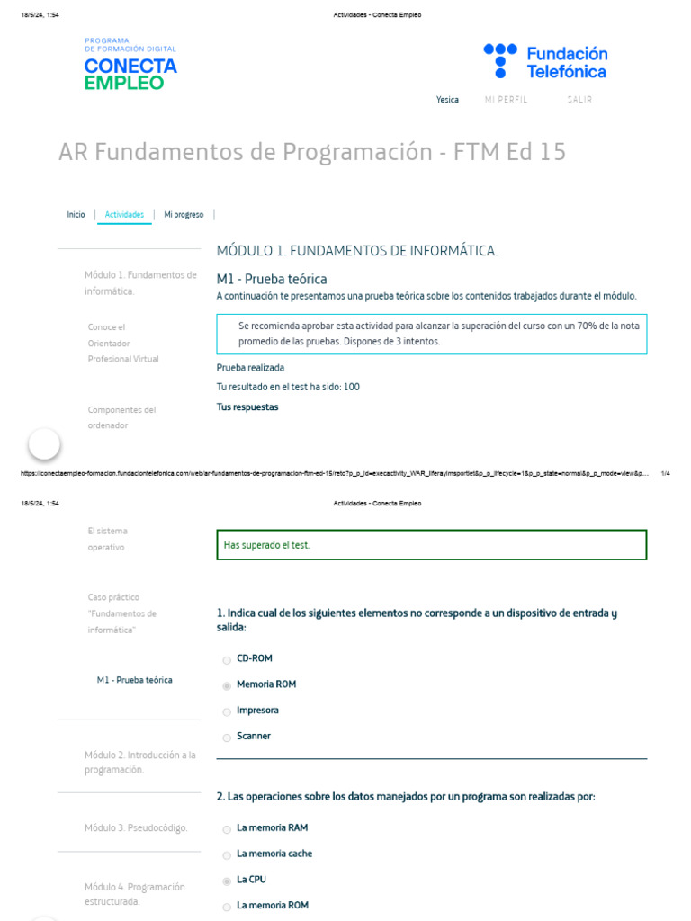 Actividades - Conecta Empleo0 | PDF