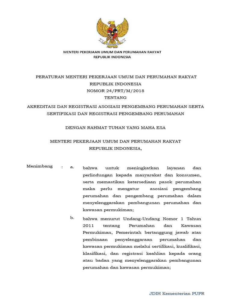 JDIH Kementerian PUPR | PDF