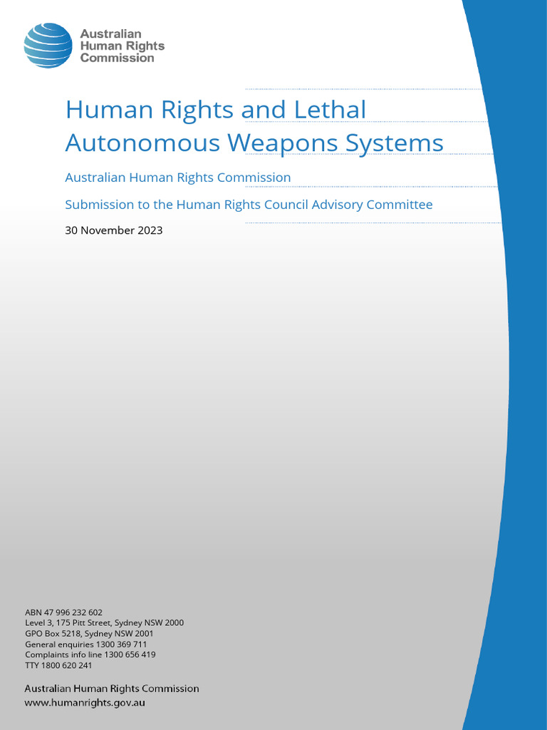 Human Rights and Lethal AWS | PDF