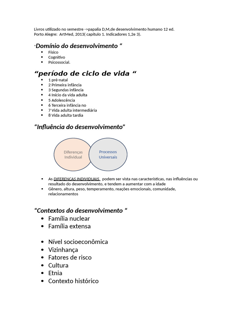 Segu. Aula Ps Do Desenvolvimento. | PDF