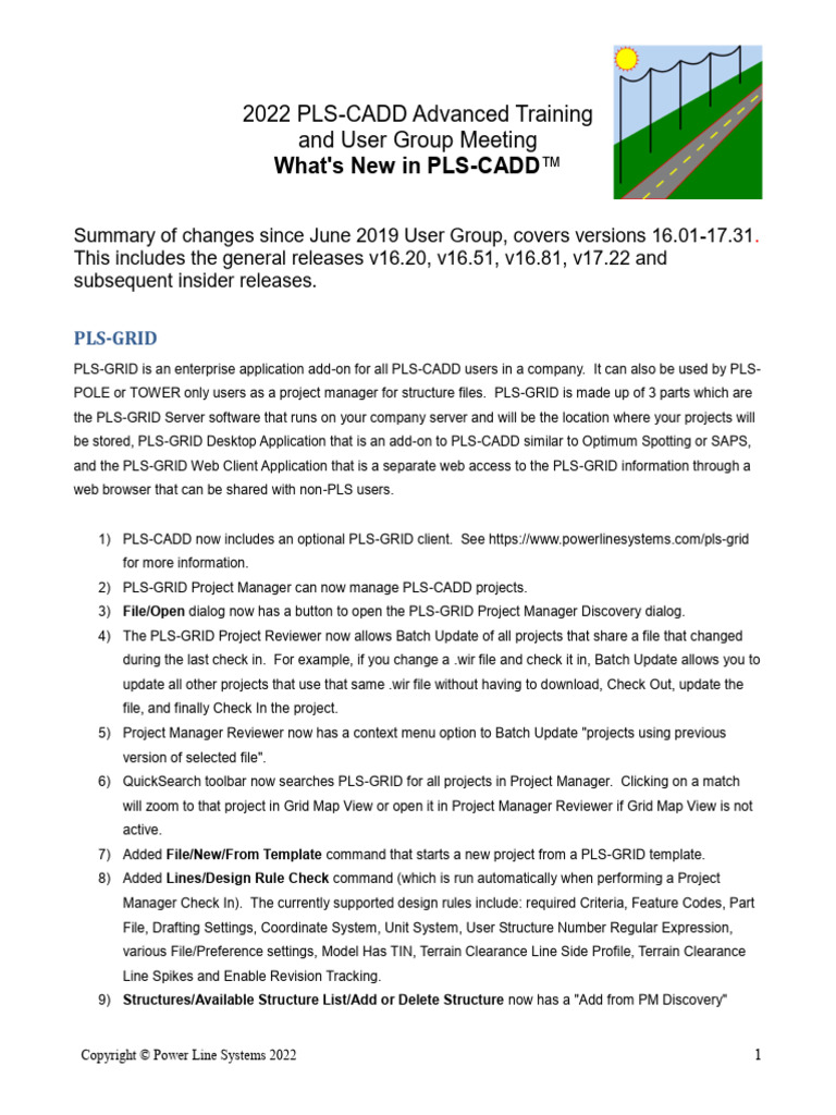 ATUG 2022 PLS CADD WhatsNew | PDF