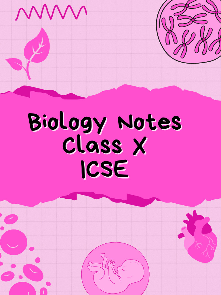 ICSE Class 10 Biology Handwritten Notes | PDF