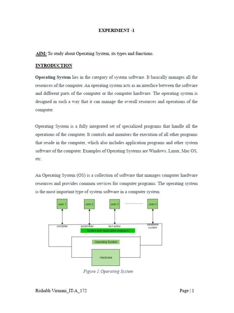 OS EXP-1 Final | PDF