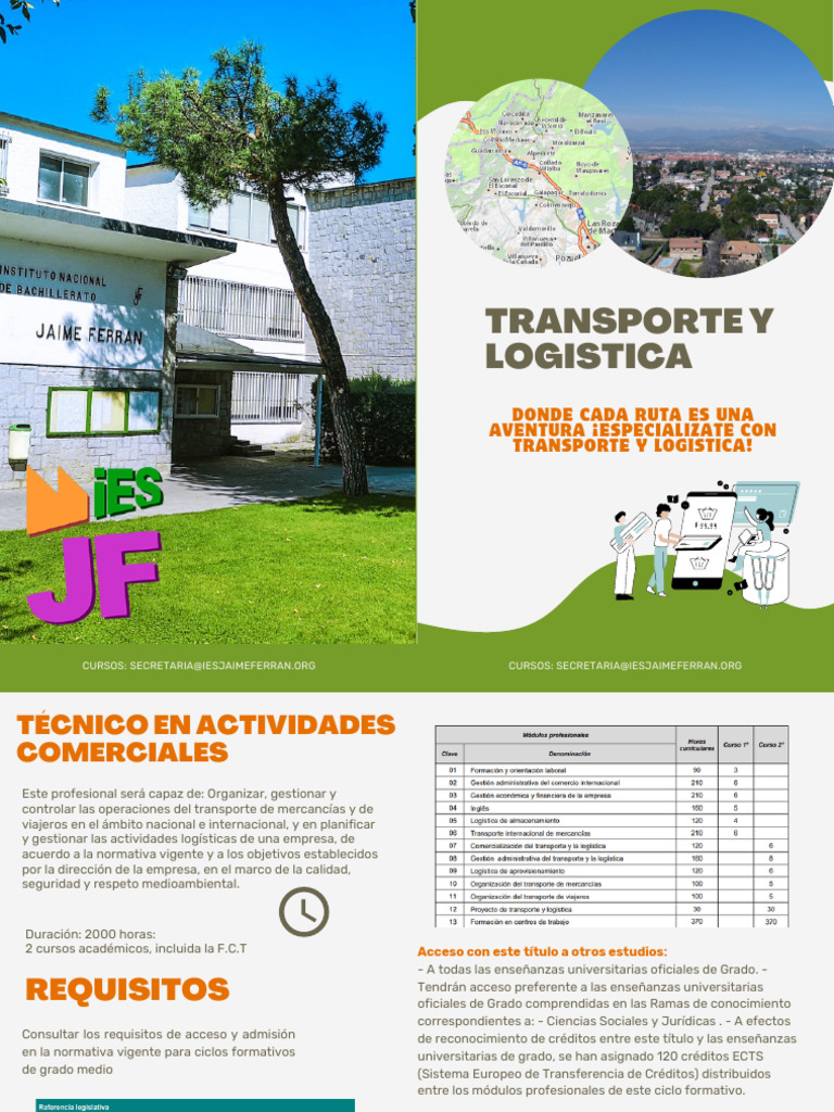 Díptico de Trnsporte y Logística | PDF