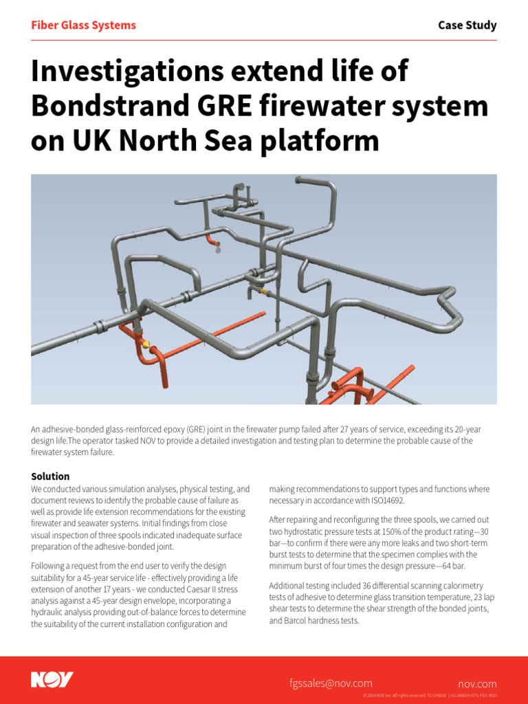 GRE Life Extensions on North Sea Platform Case Study | PDF