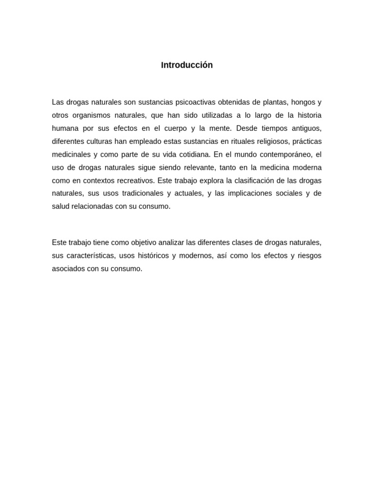 Drogas Naturales | PDF